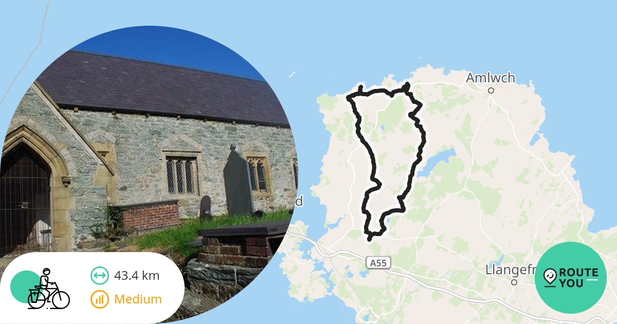 Bodedern Cemaes Bay Loop 27m - Recreational cycle route | RouteYou
