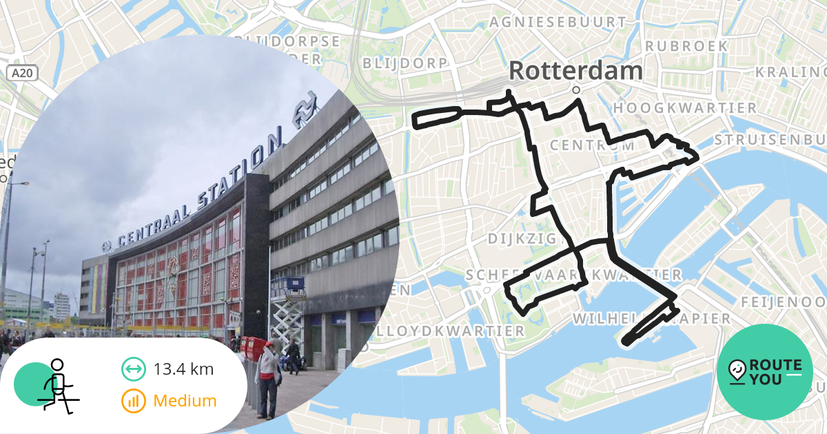 Rotterdam Hotel New York Walk - Wandelroute | RouteYou