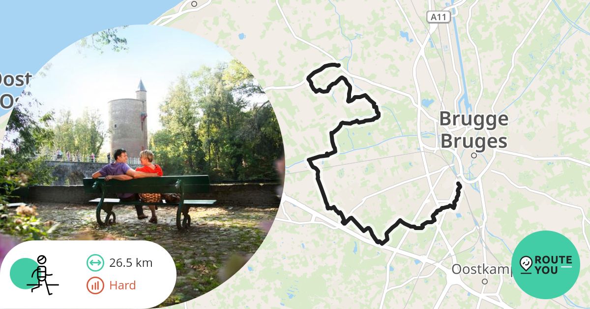 Houtave - Brugge (GR5A) - Recreatieve wandelroute | RouteYou