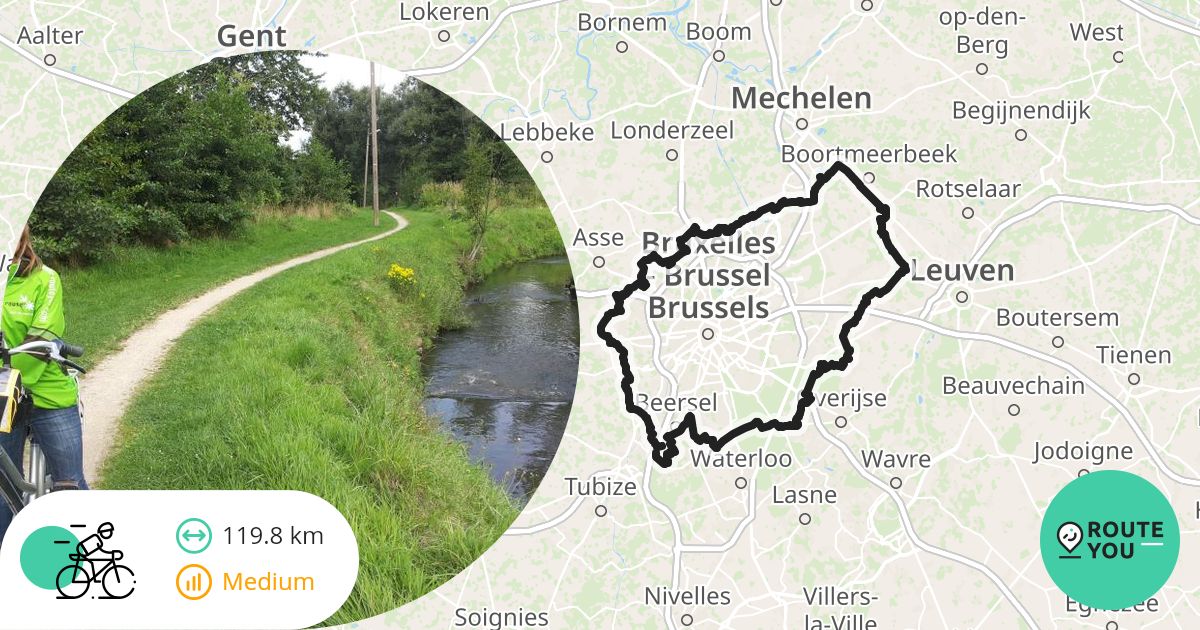 Groene Gordelroute, 120 km - Racefietsroute | RouteYou