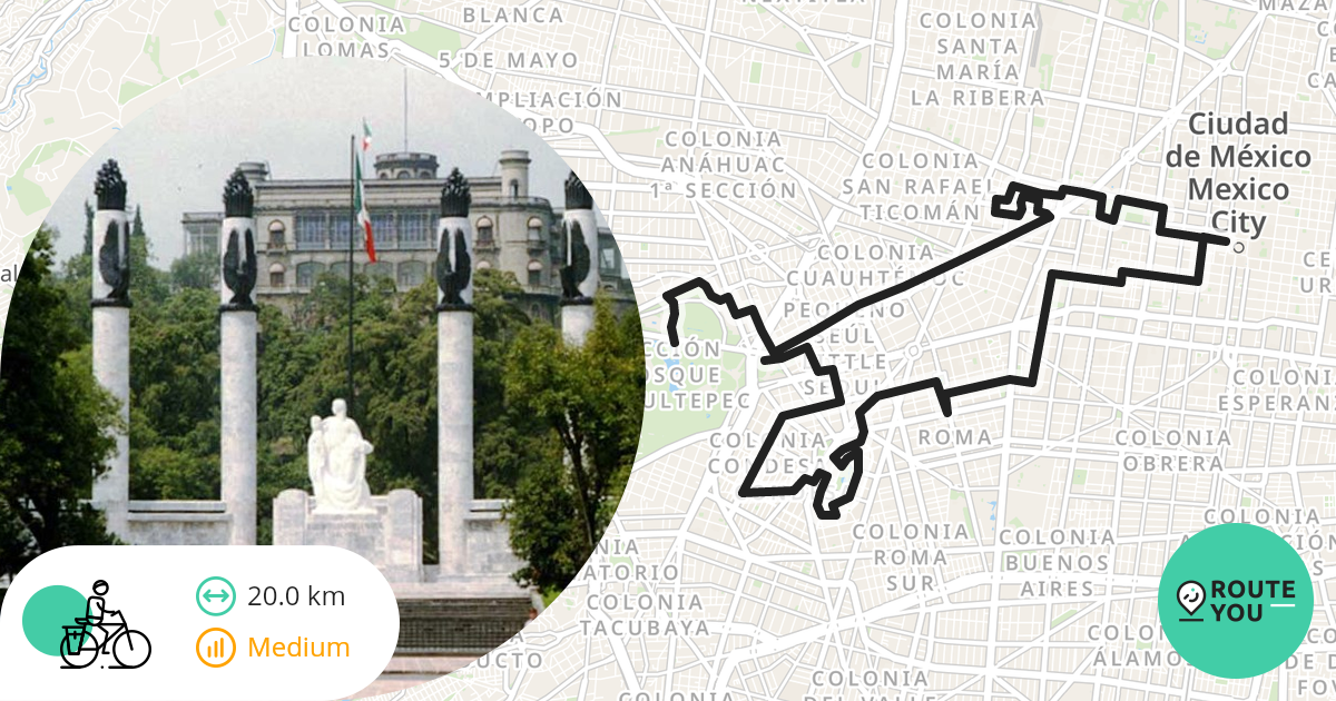 Mexico City Bike Tour - Recreational cycle route | RouteYou