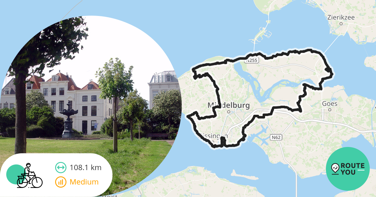 Ronde Walcheren via Domburg en Kamperland - Fietsroute | RouteYou