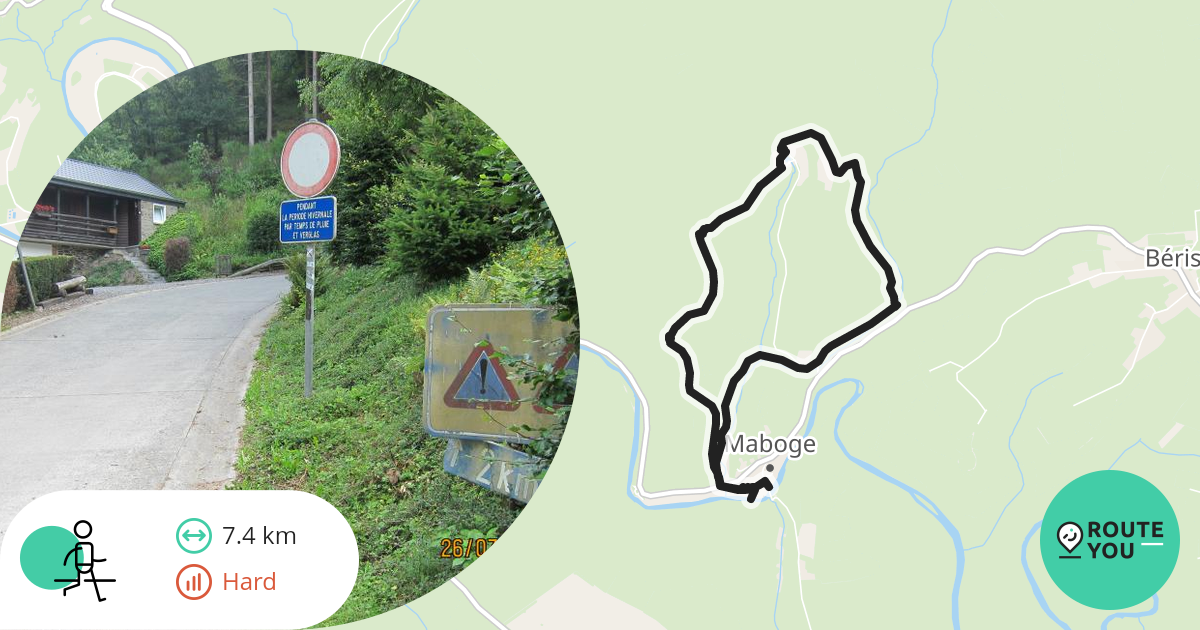Maboge - Borzée - Maboge - Wandelroute | RouteYou