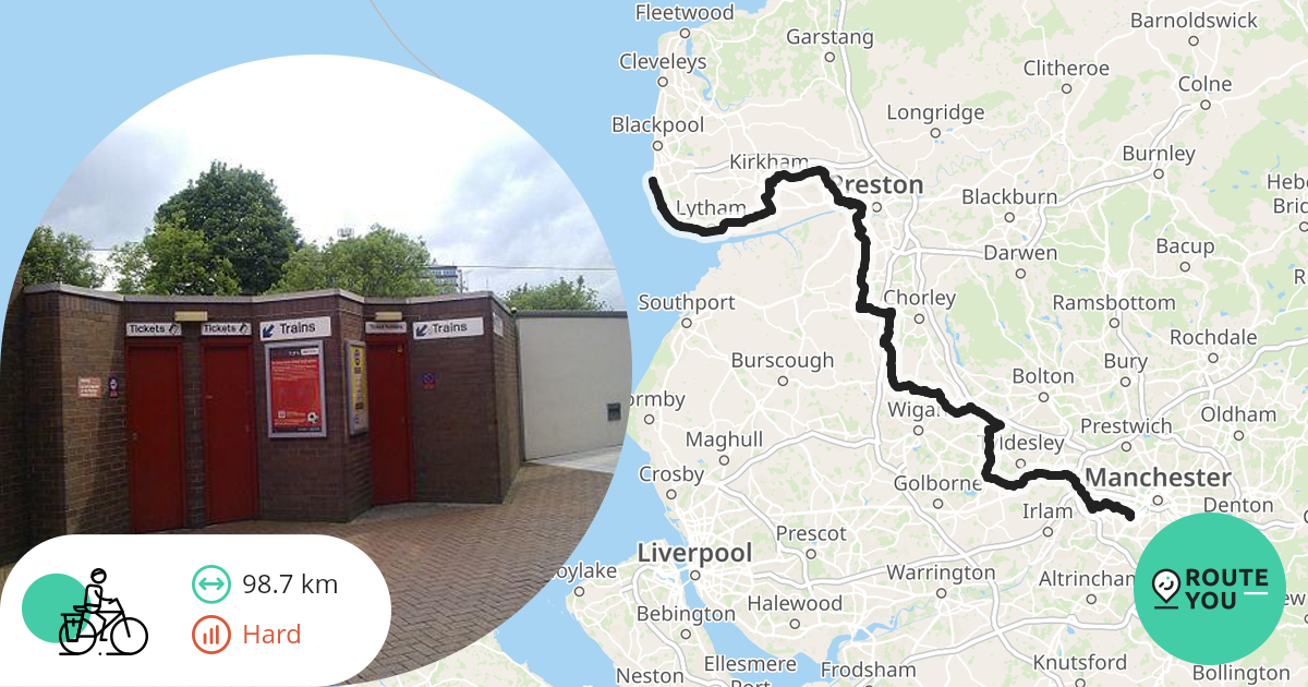 Manchester to Blackpool - Recreational cycle route | RouteYou
