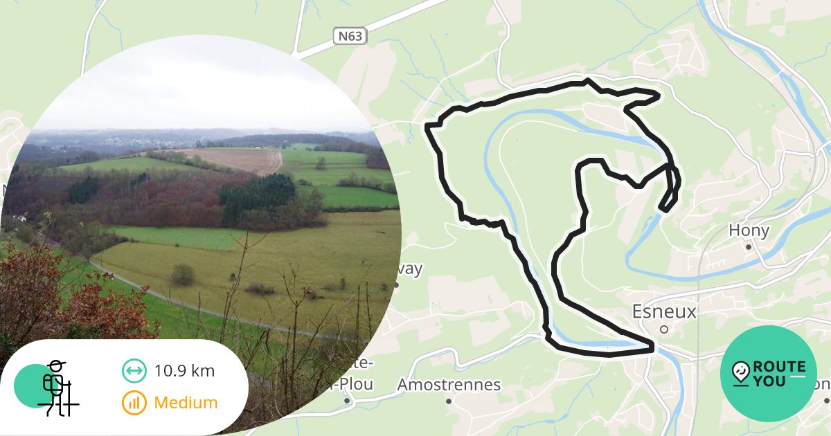 Esneux (Grand Site de la Boucle d'Ourthe) - Hikingroute | RouteYou