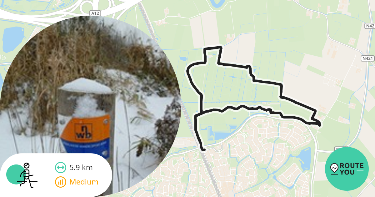 Nieuw Wulven - Recreatieve wandelroute | RouteYou