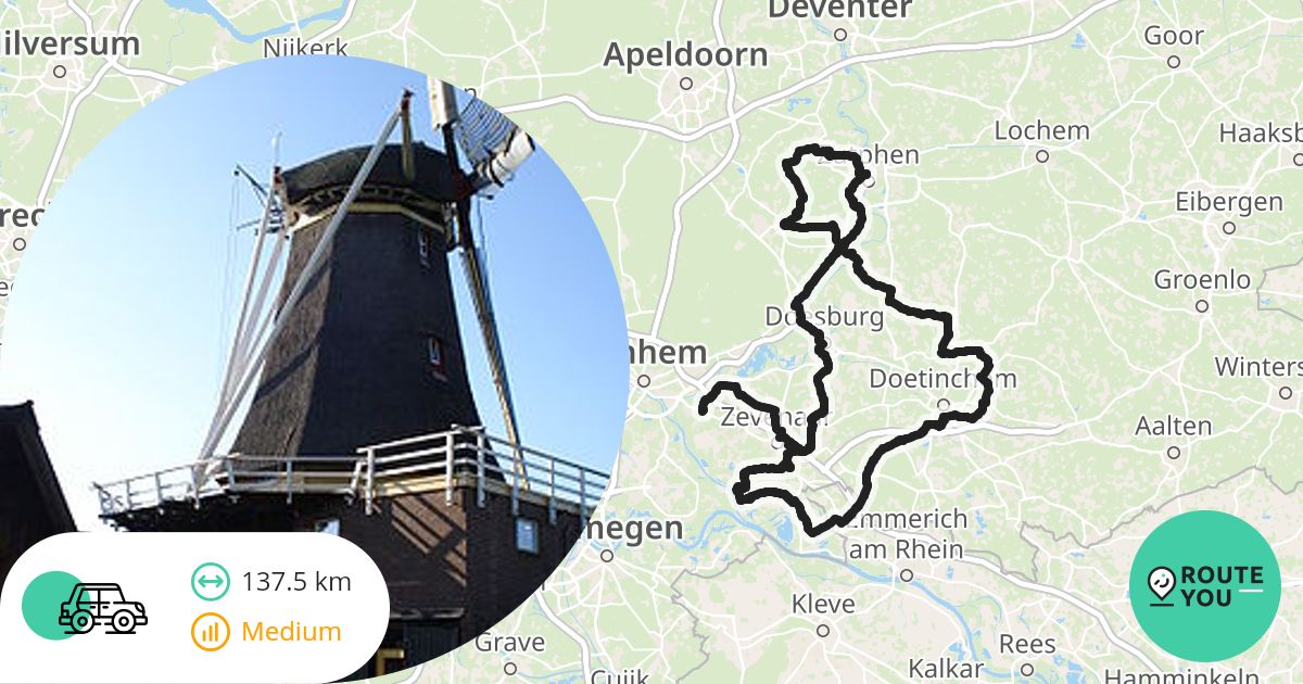 Rondje achterhoek/liemers - Autoroute | RouteYou
