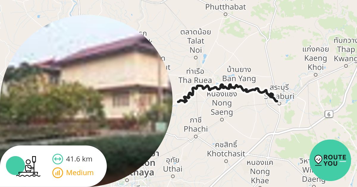 Saraburi - Wang Daeng Kayak Track - Canoe/kayak route | RouteYou