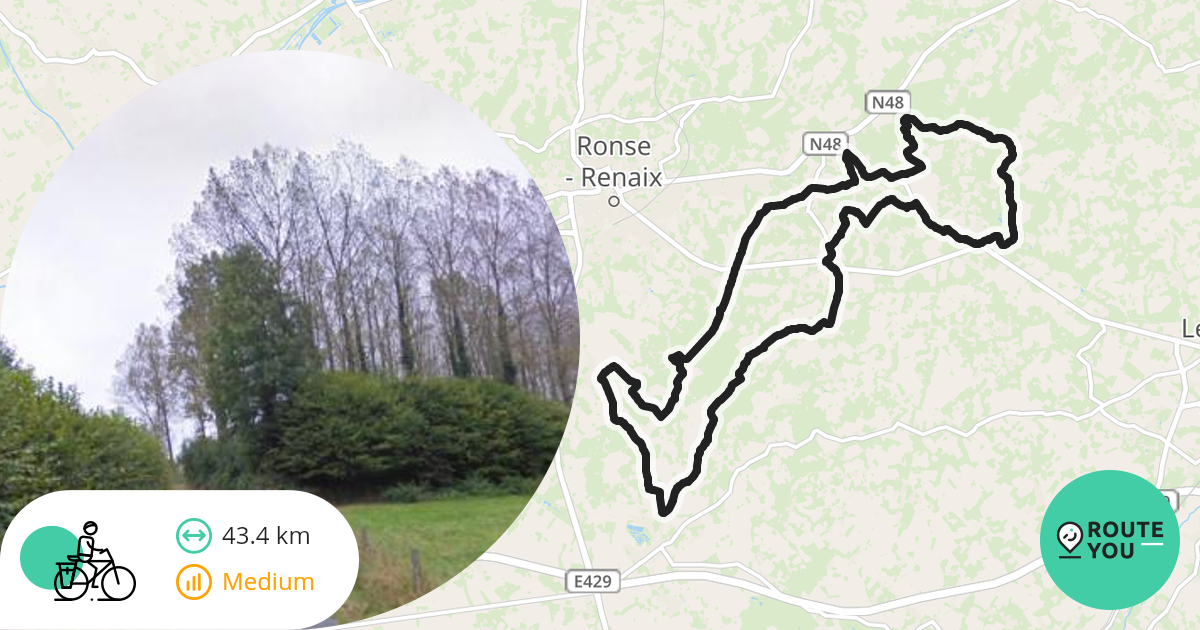 B&B Pays des Collines Swyff e-bike fietsroute - Recreatieve fietsroute ...
