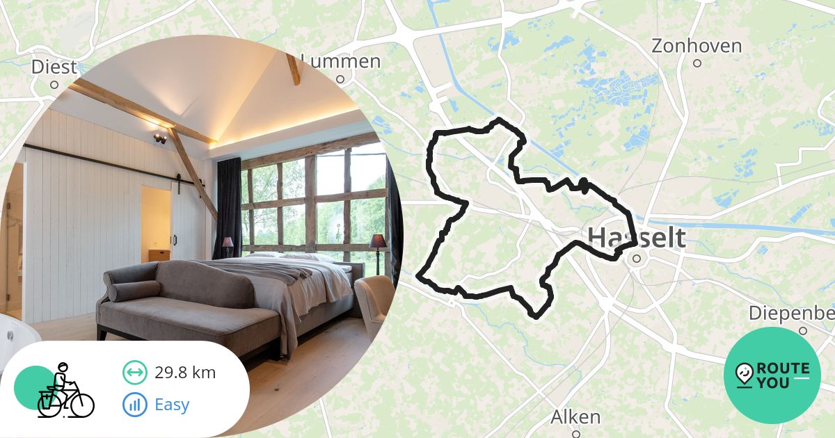 Stokrooie - Kermt - Stevoort - Hasselt - Recreatieve fietsroute | RouteYou