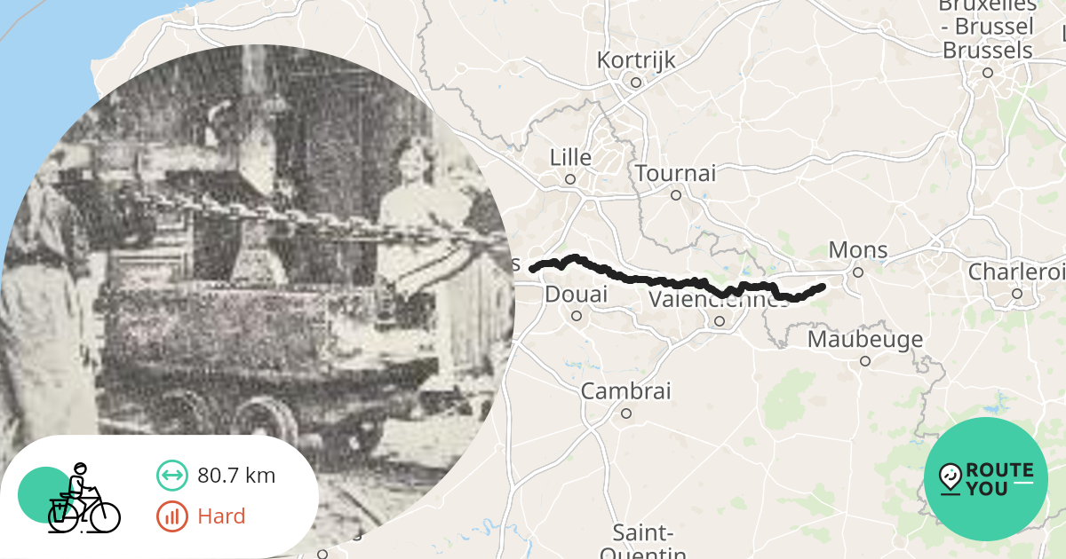 Vincent van Gogh Route to Courrières - Recreational cycle route | RouteYou