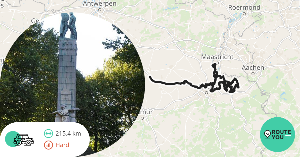 Le long des forts de Liège - Itinéraire en voiture | RouteYou