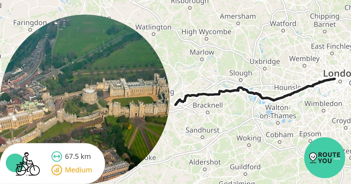 Reading to central London - Cycle route | RouteYou