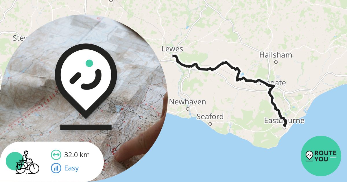 Bike to the Bridge Eastbourne to Lewes - Cycle route | RouteYou
