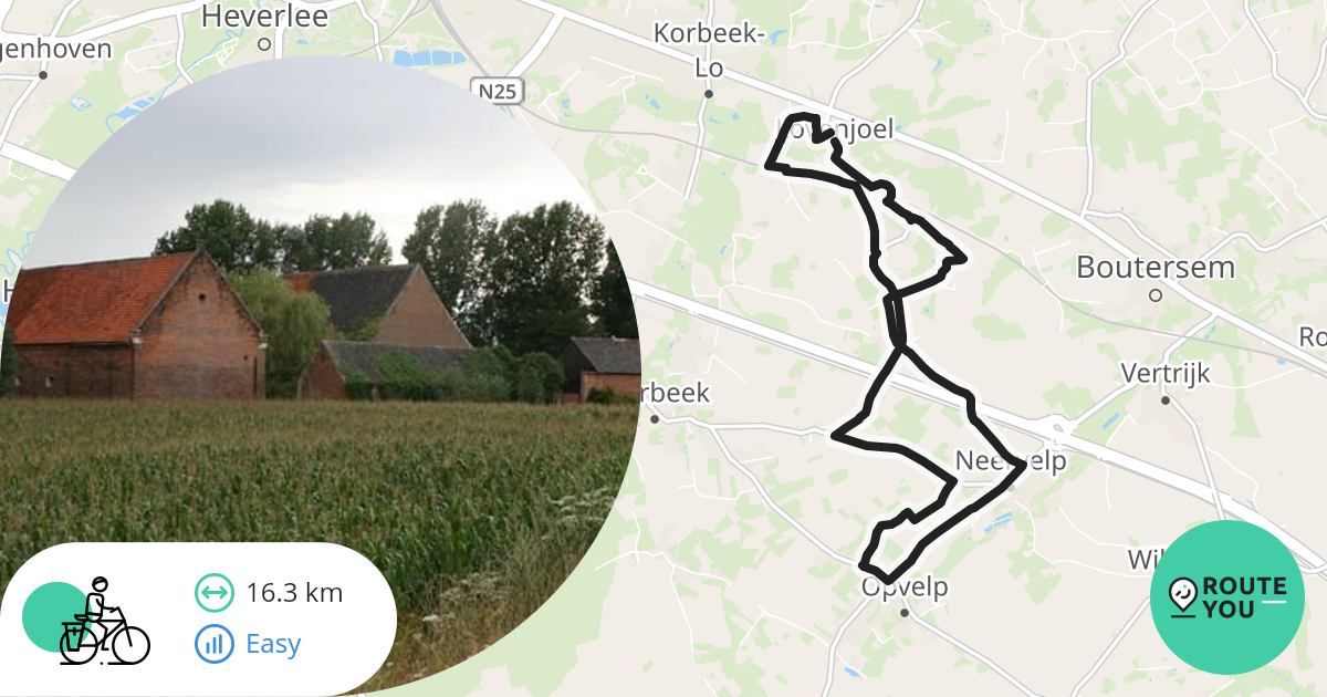 Fietszoektocht Vlaams-Brabant: Rondje Bierbeek - Recreatieve fietsroute ...