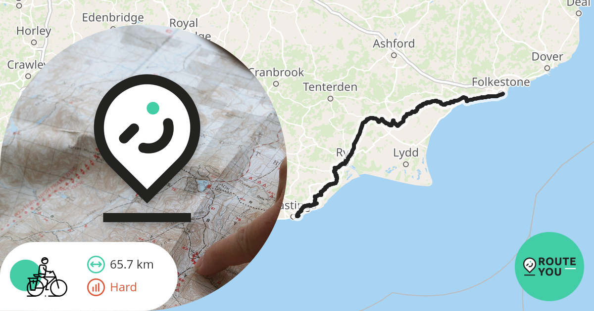 Folkestone to hastings - Cycle route | RouteYou