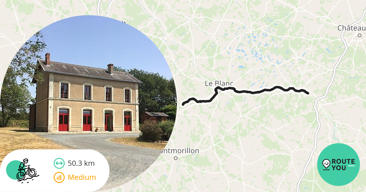 Voie Verte Des Bords de Creuse - Parcours VTT | RouteYou