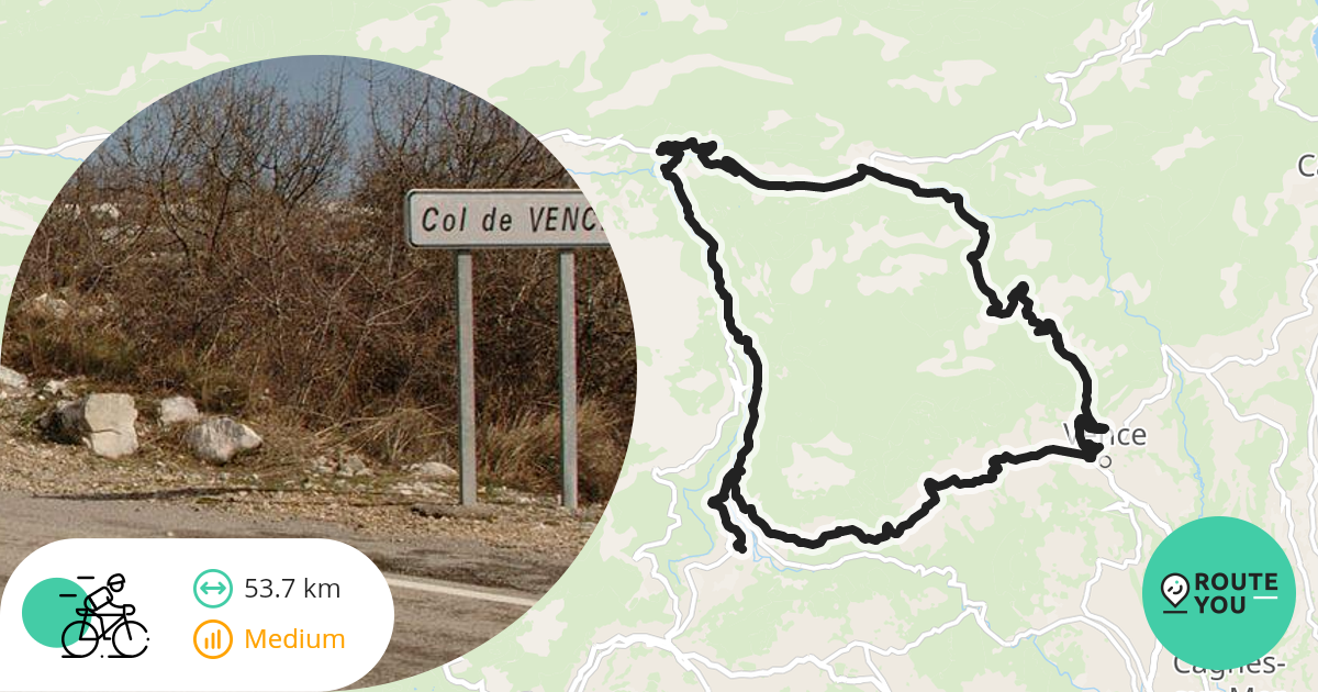 Col de Vence - Parcours de vélo de route | RouteYou