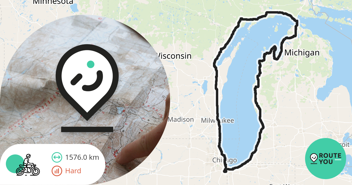lake michigan circle tour - Motorcycle route | RouteYou