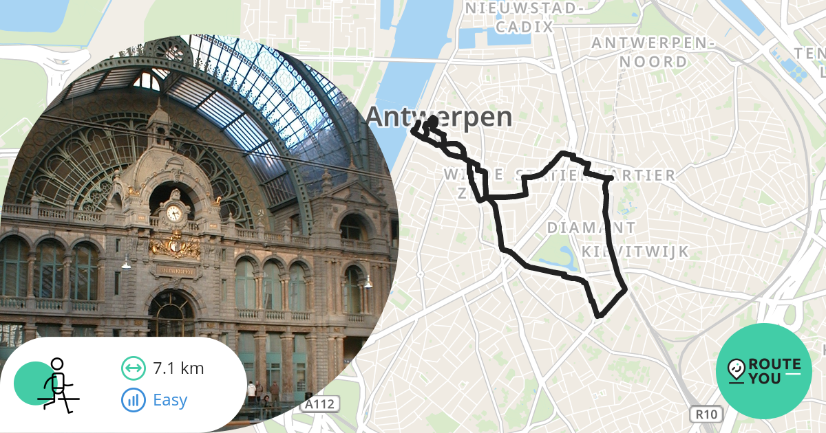 stadswandeling antwerpen - Wandelroute | RouteYou