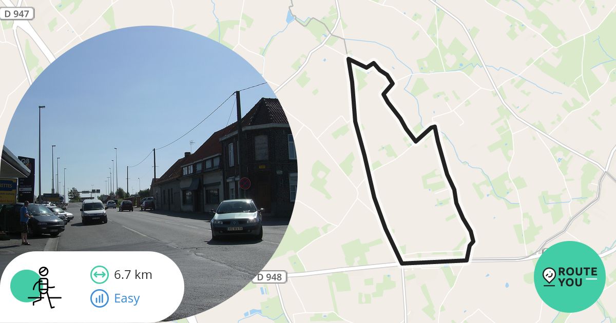 Grenspostsfeer snuiven - Recreatieve wandelroute | RouteYou