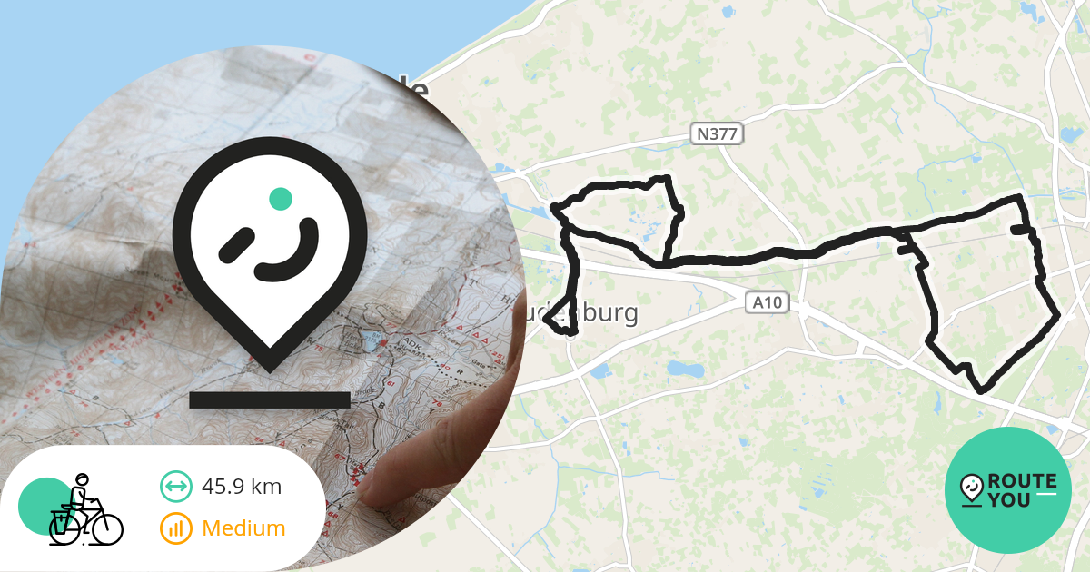 Knooppuntenroute nabij Bredene - Fietsroute | RouteYou