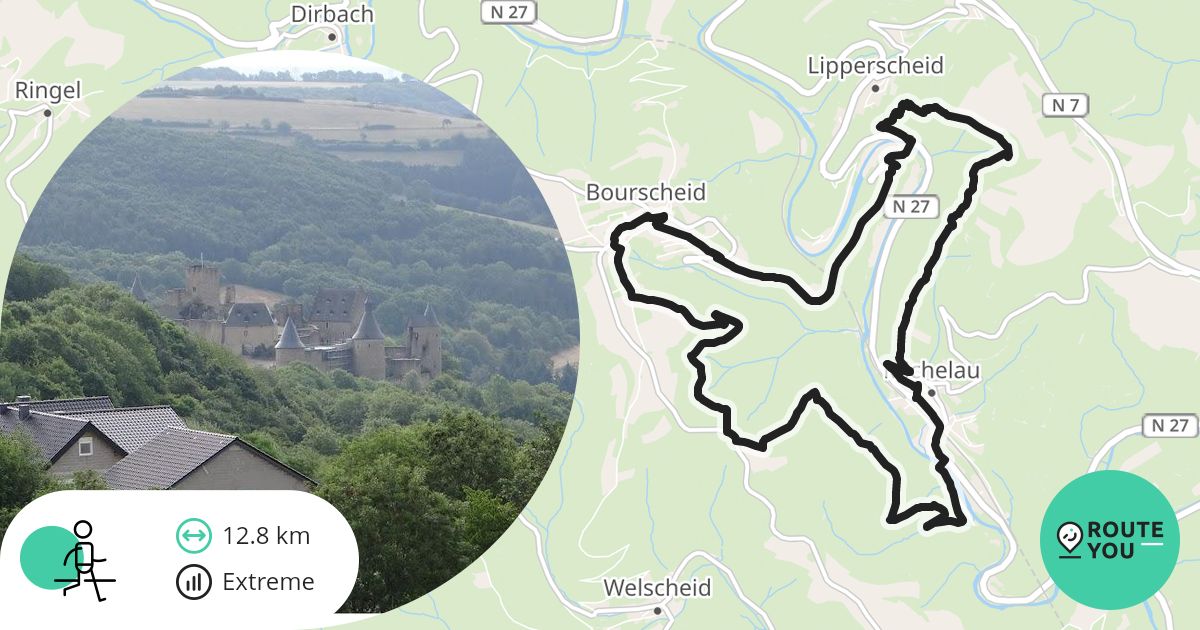 Bourscheid: machtige uitzichten - Wandelroute | RouteYou