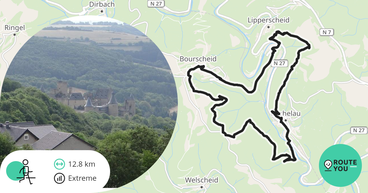 Bourscheid: machtige uitzichten - Wandelroute | RouteYou