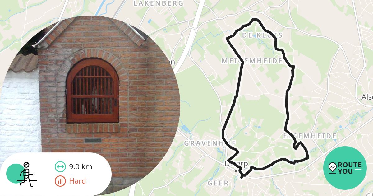 Dworp-Beersel - Recreatieve wandelroute | RouteYou