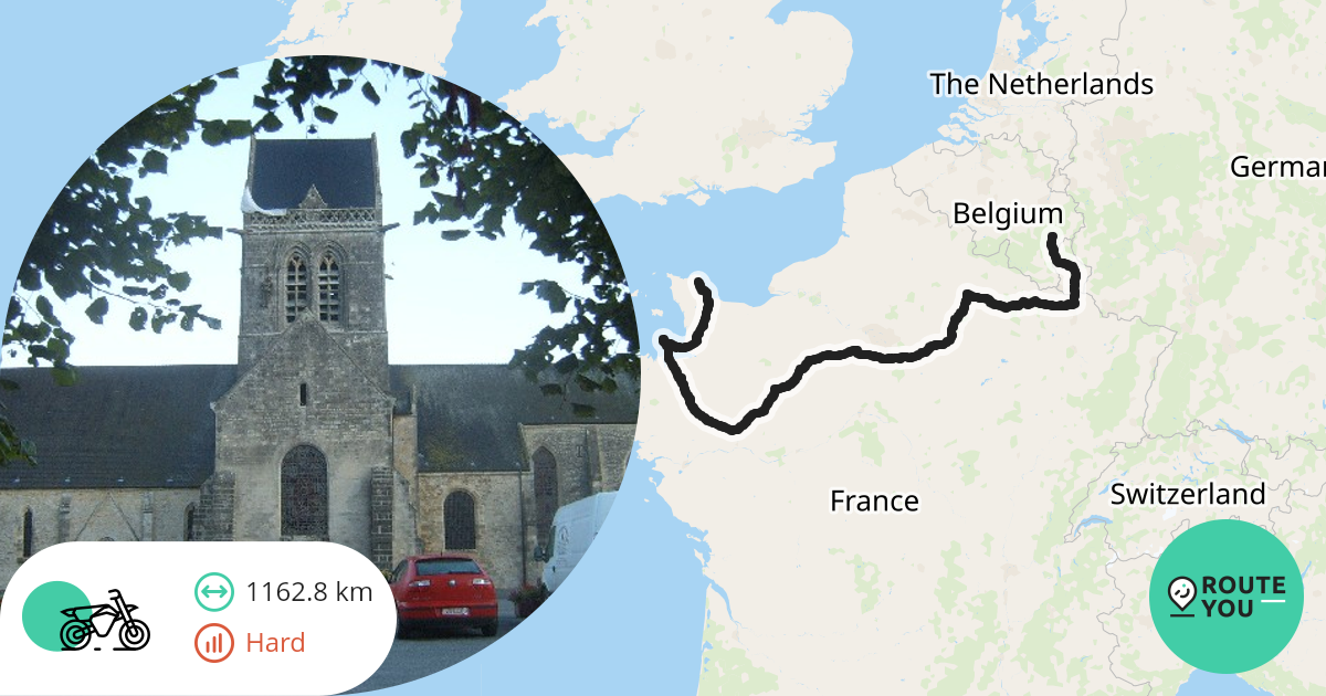 Voie de la liberte 1147 kilometer - Toermotorroute | RouteYou