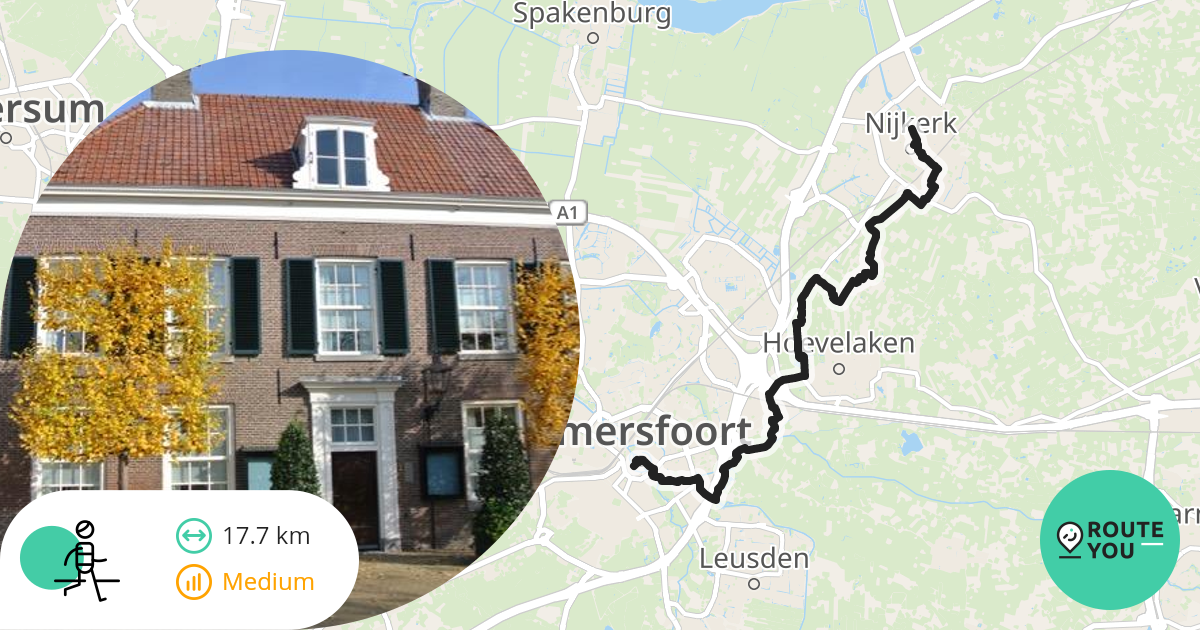 Nijkerk Amersfoort Recreatieve Wandelroute Routeyou