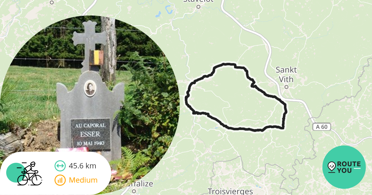 Tour pour le vélo de route le long de La Borne - Parcours de vélo de ...