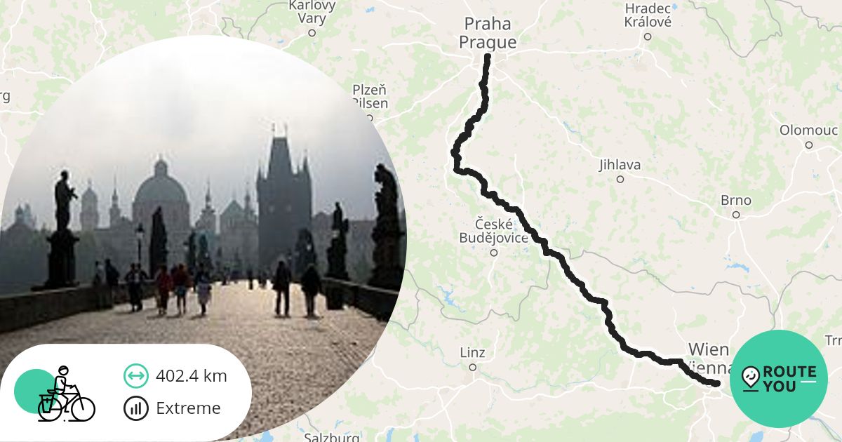 Praag / Wenen - Recreatieve fietsroute | RouteYou