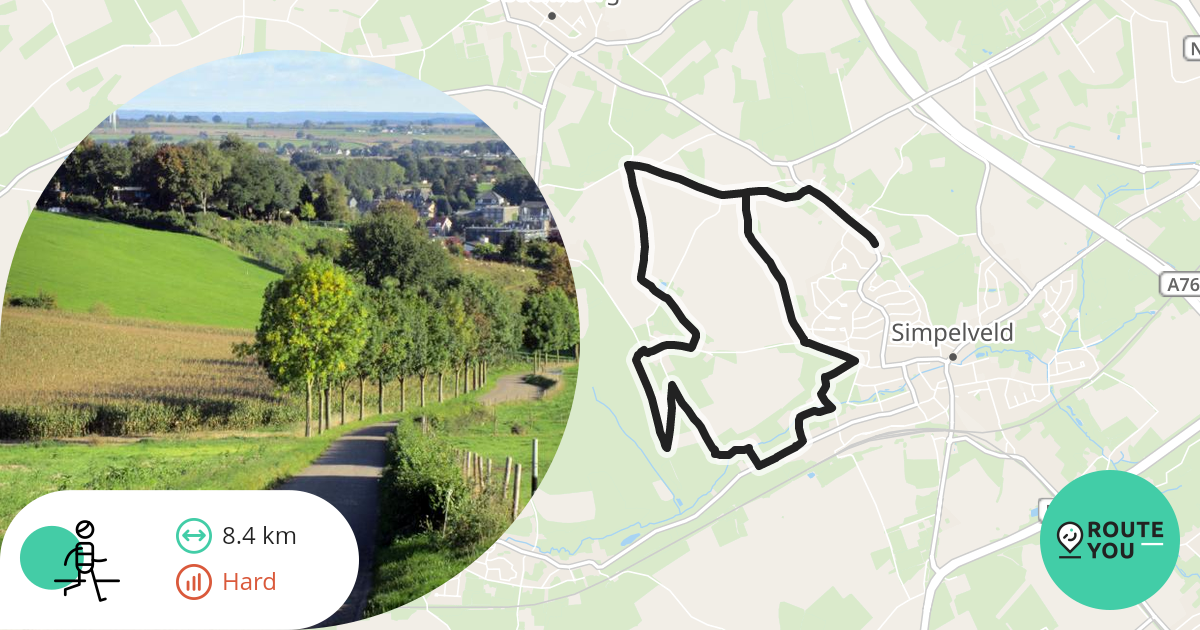 Wandelroute Si5 - Simpelveld - Huls-route - Recreatieve wandelroute ...