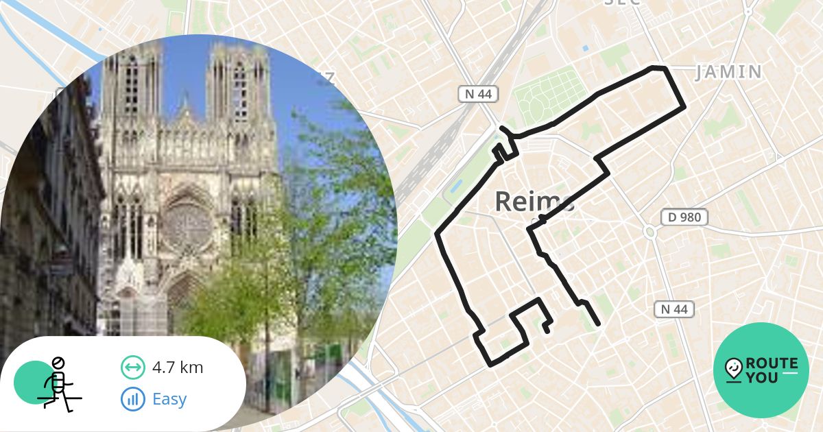 Reims wandelroute - Recreatieve wandelroute | RouteYou