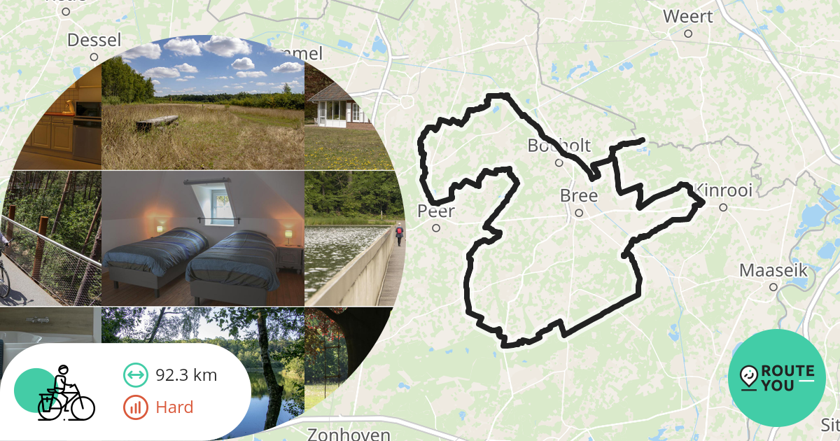 rondje vanuit kinrooi - Recreatieve fietsroute | RouteYou