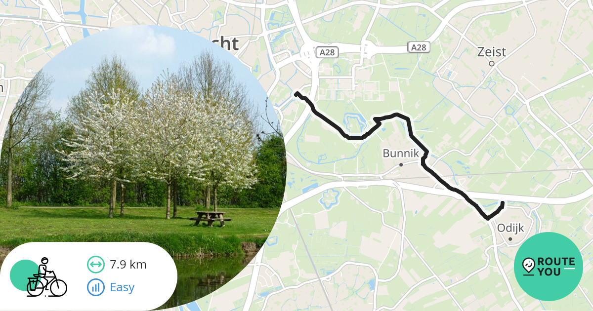 Step & fietsroute, naar de kano opstapplaats Odijk - Recreatieve ...