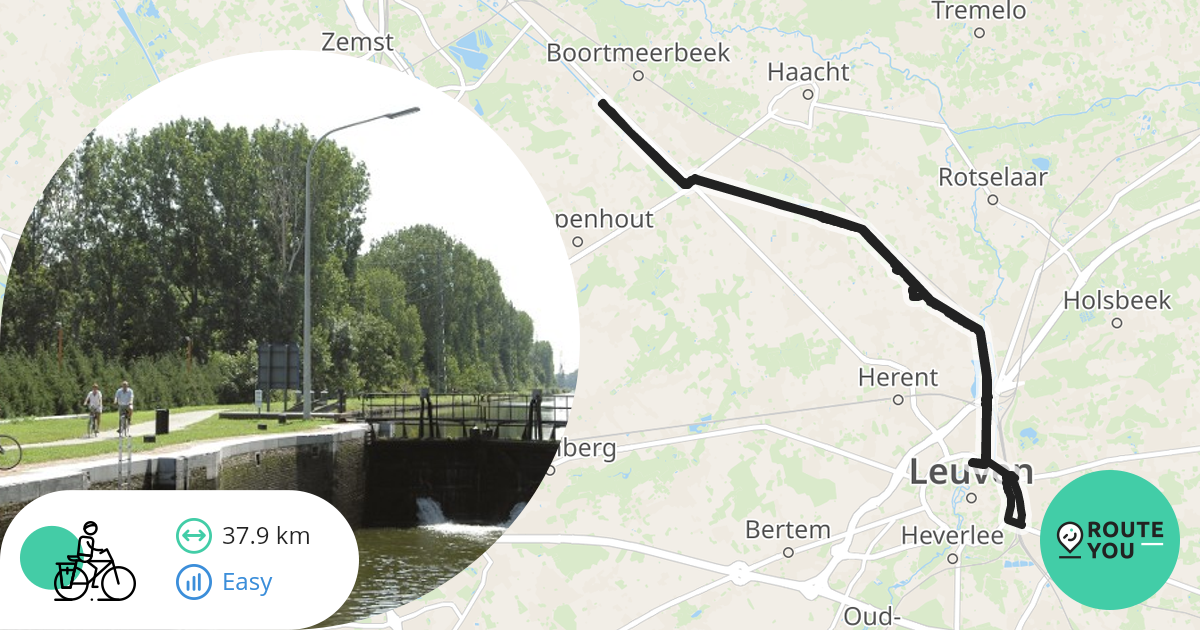 Fietslus van Boortmeerbeek - Sluis langs de Vaartdijk naar Leuven ...