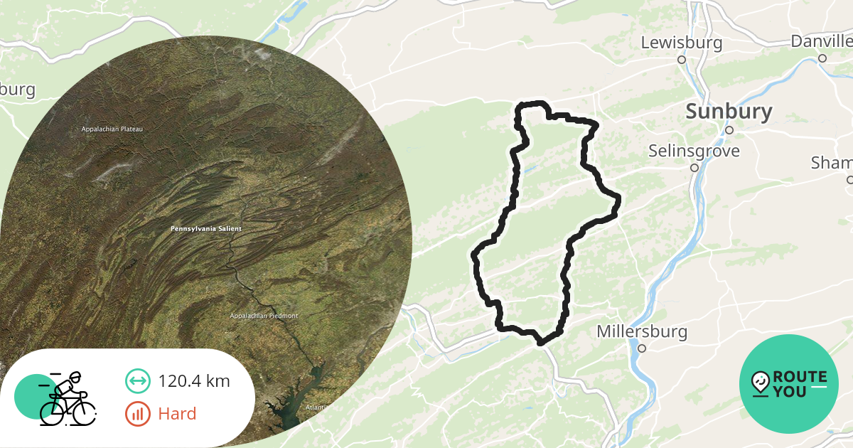 Pennsylvania Salient Cycling Route - Road bike route | RouteYou