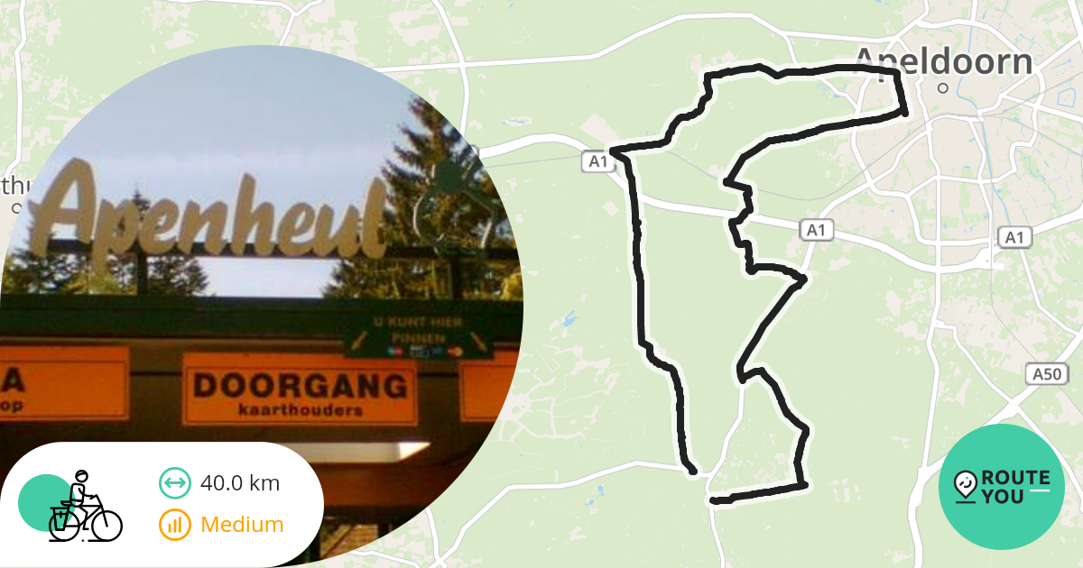 Rondje Hoenderloo - Recreatieve fietsroute | RouteYou