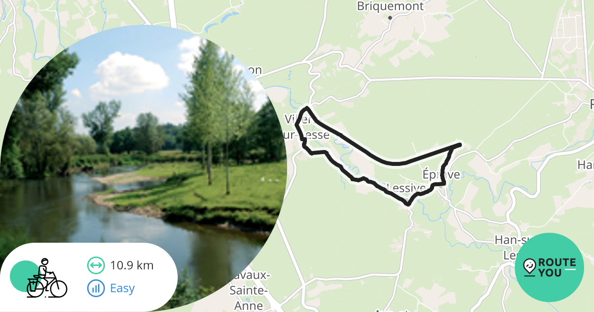 Een tocht met de ontdekking van Lessive, Eprave en Villers-sur-Lesse ...