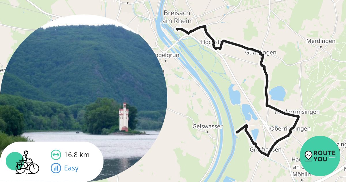 EuroVelo 15 - Rheinradweg - Variante Tuniberg - Freizeit Fahrradroute ...