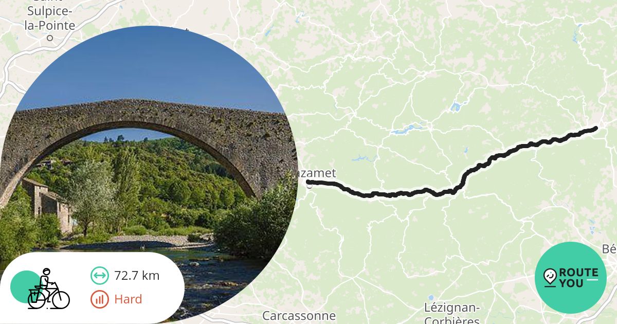 Veloroute V84 - Voie Verte du Haut-Languedoc - Recreatieve fietsroute ...
