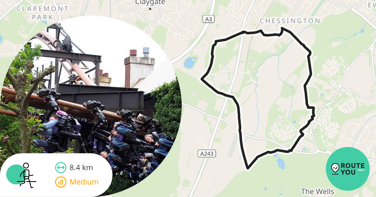 Chessington Countryside Walk - Walking route | RouteYou