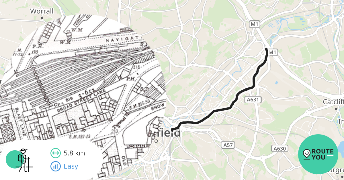 Sheffield Canal - Hiking route | RouteYou