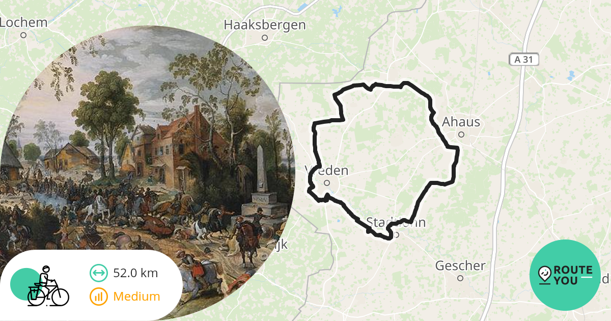 Vreden - Ahaus - Vreden: Trappen in de natuur - Recreatieve fietsroute ...