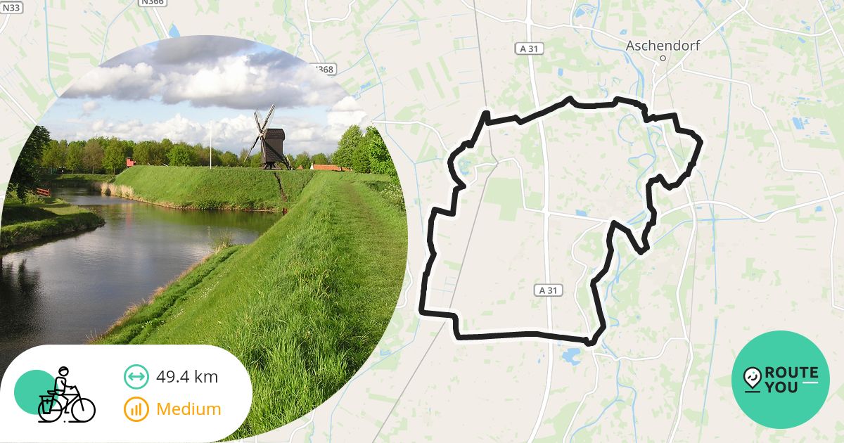De omweg naar Rijksbeschermd gezicht Bourtange - Recreatieve fietsroute ...