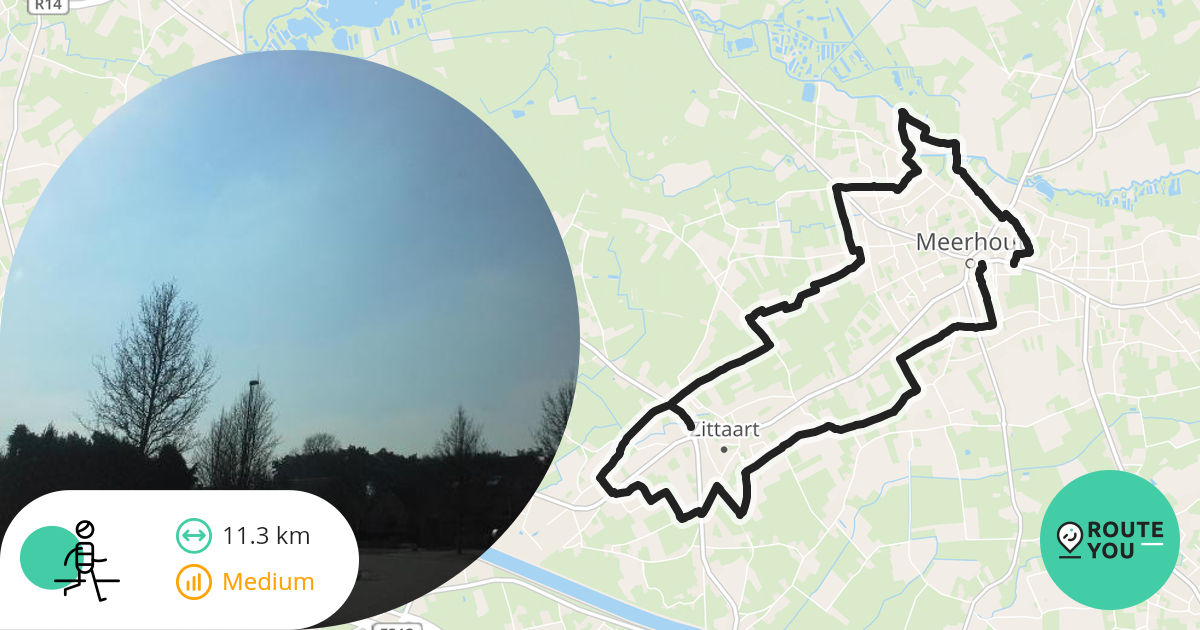 11,3km Meerhout-Zittaart-Meerhout - Recreatieve wandelroute | RouteYou