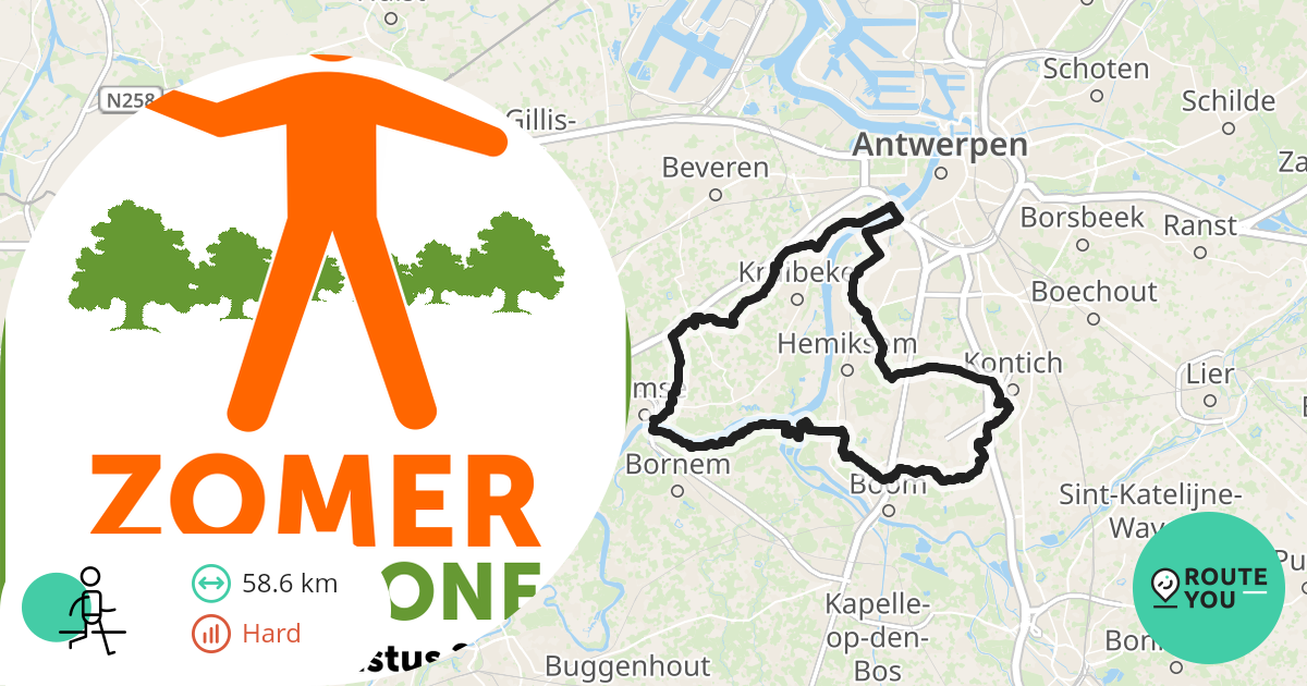 ldlg - Recreatieve fietsroute - Wandelroute | RouteYou