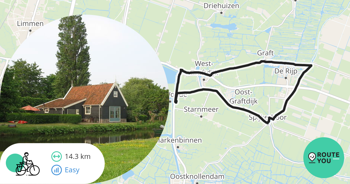 West-Graftdijk: tussen natuur en water - Recreatieve fietsroute | RouteYou